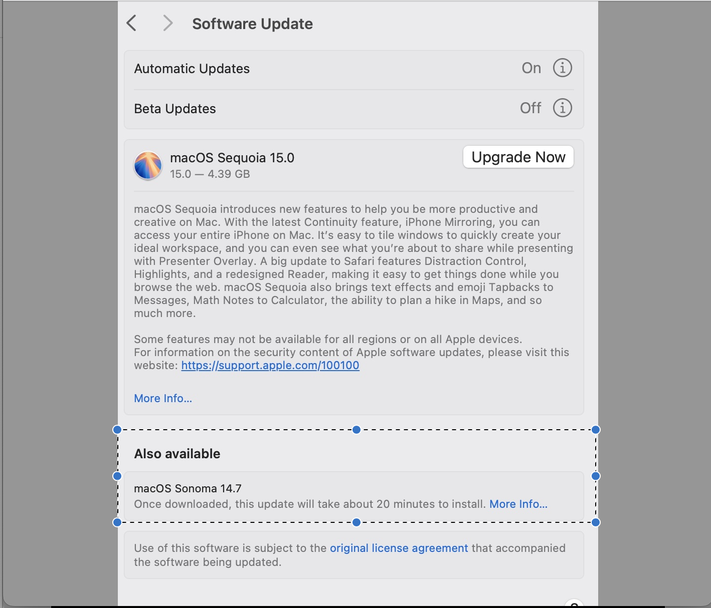 It is now fine to upgrade to Sequoia if taking the LSAT remotely ...